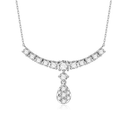 China 18k Gold Lab Grown Diamond Pendant 0.3ct Round HPHT NGTC Certified Jewelry for sale