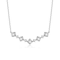 China 18k Gold Lab-Grown Diamond Pendant 0.5ct Round HPHT White Diamond Jewelry for sale