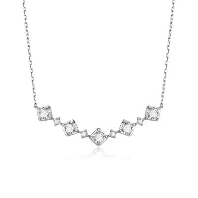 China 18k Gold Lab-Grown Diamond Pendant 0.5ct Round HPHT White Diamond Jewelry for sale