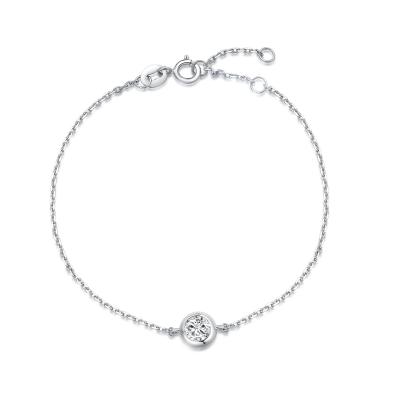 China 18k Gold Lab-Grown Diamond Bracelet with 0.1+ Carat VS1+ Clarity and 10.0 Mohs Hardness for sale
