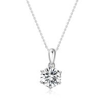 China 18k Gold Lab Grown Diamond Pendant 0.3ct Round CVD NGTC Certified Daily Style for sale