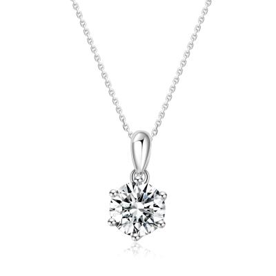 China 18k Gold Lab Grown Diamond Pendant 0.3ct Round CVD NGTC Certified Daily Style for sale