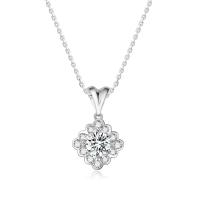 China 18k Gold Lab-Grown Diamond Pendant 0.5ct Round HPHT NGTC Certified Jewelry for sale