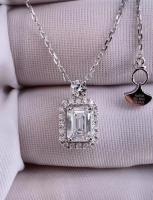 China Emerald Cut Lab Created Diamond Pendant Necklace - IGI Certified E Color VS1 Clarity Excellent Cut Jewelry for sale