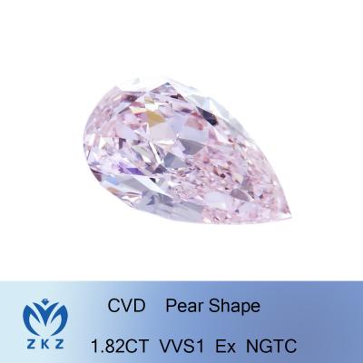 China CVD Pink Pear Shaped Diamond 1.82ct Without IGI With Multi Size for sale