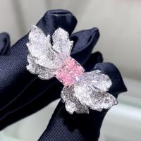 China 18k Radiant Shape Bowknot Design Lab Grown Pink Diamond Ring 1.82ct VS2 Luxury Party Jewelry for sale