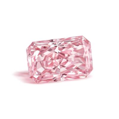 China Sakura Pink Radiant Lab Grown Diamonds 0.5ct+ with IGI Certification and VVS-VS Clarity for sale