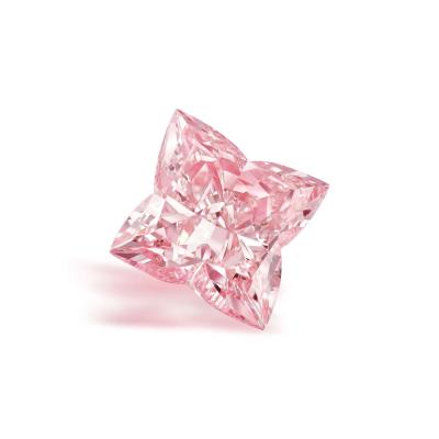 China Sakura Pink Vivid Cut Lab Grown Diamonds 0.5ct+ VVS-VS Clarity IGI Certified CVD Man Made Diamond for sale