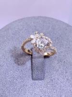 China Heart Shape 1.2ct Lab Created Colorless Diamond Ring 18K Gold AU750 for sale