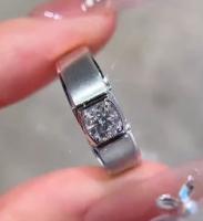 China Men's Diamond Ring Lab Grown Diamond Rings 18K Customization Engagement Ring for sale