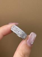 China 2.41ct DEF VS-VVS Lab Grown Diamond Platinum Ring US 8 for sale