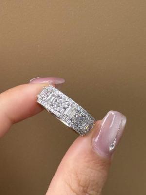 China 2.41ct DEF VS-VVS Lab Grown Diamond Platinum Ring US 8 for sale