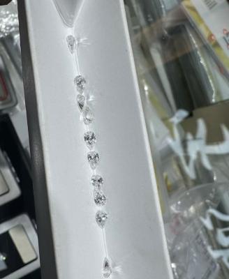 China Lab Grown White Pear Diamond 0.08-0.98ct VS-VVS Clarity Excellent Cut for Jewelry for sale