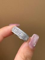 China 2.41ct DEF VS-VVS Lab Grown Diamond Platinum Ring US 8 for sale