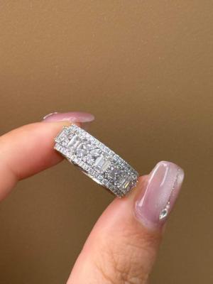 China 2.41ct DEF VS-VVS Lab Grown Diamond Platinum Ring US 8 for sale