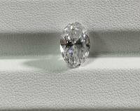 China 2.13ct Oval Brilliant Cut Lab Diamond CVD 18K Yellow Gold Engagement Ring DEF VVS for sale