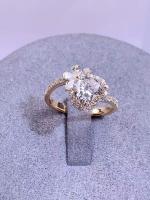China 1.2ct Heart Shape Diamond Ring DEF VVS Lab Grown Diamonds 18K Gold for sale
