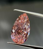 China 10 Carat Fancy Intense Pink Pear Shape Lab Grown Diamond IGI Certified VS1 Clarity for sale