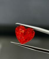 China 9CT Heart Lab Grown Diamond IGI Certified Fancy Vivid Red CVD VS1 Clarity Excellent Cut for sale
