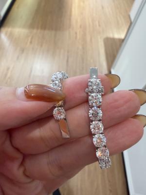 China Lab Grown Diamond Tennis Bracelet Round VVS VS White 18K Custom Jewelry Manufacturer for sale