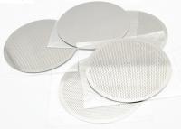 China Reusable Etching Wire Mesh Disc Coffee Filters 304 Food Grade Ss Roud Shape for sale