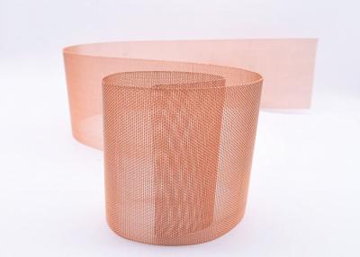 China Non Magnetic Copper Mesh Shielding 0.914m Cloth Wide For Filtering Electron Beam for sale