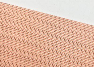 China 100 Mesh Copper Wire Mesh Screen 150 Micron Wear Resistance Plain Knitted for sale