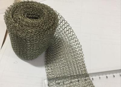 China Durable Knitted SS Wire Mesh Grey Metal Color 50-1000m Roll Length For Demister Pad for sale