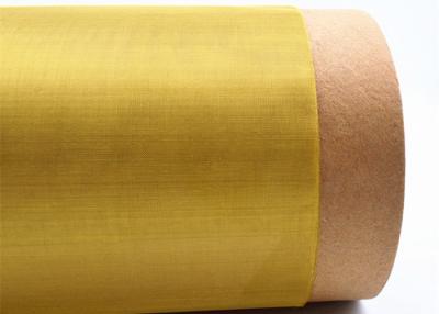 China 180 200 250 Brass Mesh Screen , Woven Wire Mesh Cloth 30 Meters Mesh Width for sale