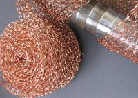 China 4 Strand 0.15MM Knitted Wire Mesh Pure Copper Round Flat Wire SGS Certificated for sale