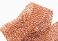 China 4 Strand 0.15MM Knitted Wire Mesh Pure Copper Round Flat Wire SGS Certificated for sale