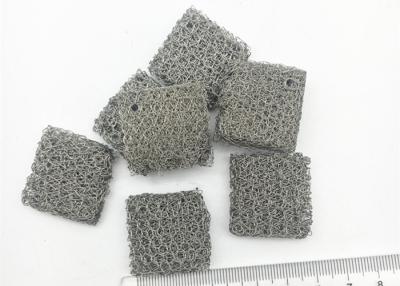 China Circle Type knitted stainless steel mesh , metal mesh cloth Anti corrission for sale