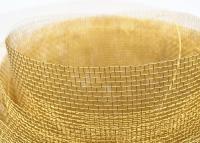 China Yellow Brass Wire Mesh Screen , Copper Woven Fabric With Square Hole Shape for sale