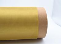 China Yellow Brass Wire Mesh Screen , Copper Woven Fabric With Square Hole Shape for sale