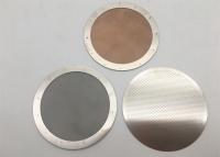 China 60 Micron Wire Mesh Filter Disc , Metal Filter Screen Circular Nickel Monel for sale