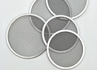 China 60 Micron Wire Mesh Filter Disc , Metal Filter Screen Circular Nickel Monel for sale