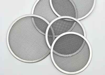 China 60 Micron Wire Mesh Filter Disc , Metal Filter Screen Circular Nickel Monel for sale