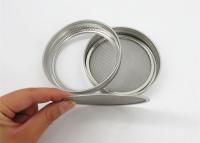 China 82 / 86 MM Mason Jar Strainer Lid , Stainless Steel Wire Mesh Customized Size for sale