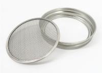 China 82 / 86 MM Mason Jar Strainer Lid , Stainless Steel Wire Mesh Customized Size for sale