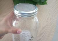 China 82 / 86 MM Mason Jar Strainer Lid , Stainless Steel Wire Mesh Customized Size for sale