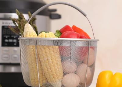 China Polish Surface Wire Mesh Filter Element 48 X 25 X 6cm Instant Pot Steamer Basket for sale