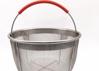 China Polish Surface Wire Mesh Filter Element 48 X 25 X 6cm Instant Pot Steamer Basket for sale
