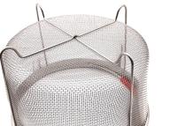 China Polish Surface Wire Mesh Filter Element 48 X 25 X 6cm Instant Pot Steamer Basket for sale