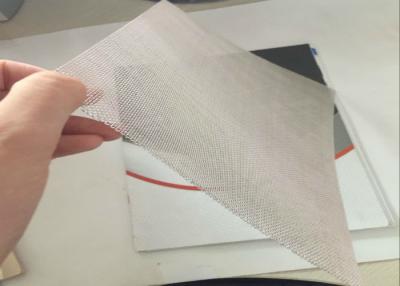 China Lightweight Silver Mesh Screen 0.011 Inch Wire Diameter With Heat Transfer Performance for sale