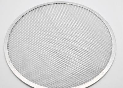 China Diamond Hole Aluminum Pizza Screen Round Square Food Grade For Barbecue for sale