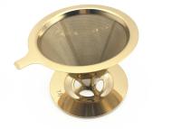 China 18 / 8 Stainless Steel Filter Mesh , Pour Over Coffee Dripper Double Layered Mesh for sale