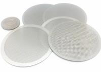 China Etching Micro Holes Precision Aeropress Coffee Filters With Laser Printed Logo for sale