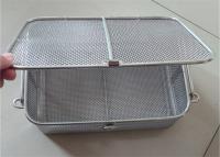 China 304 316 316L Stainless Steel Wire Mesh Basket For Drying Herbs Silver / Gold Color for sale