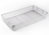 China 304 316 316L Stainless Steel Wire Mesh Basket For Drying Herbs Silver / Gold Color for sale