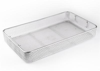 China 304 316 316L Stainless Steel Wire Mesh Basket For Drying Herbs Silver / Gold Color for sale